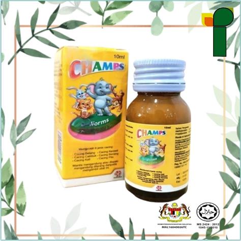 Champs D Worms Suspension 200mg 10ml Shopee Malaysia