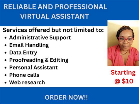 A Professional Reliable And Organized Virtual Personal Admin Assistant