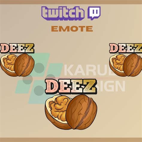 Twitch Emote Nut Etsy