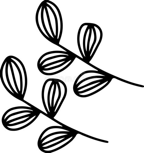 Leaf  Image With Svg Vector Cut File For Cricut And Silhouette Stock Illustration