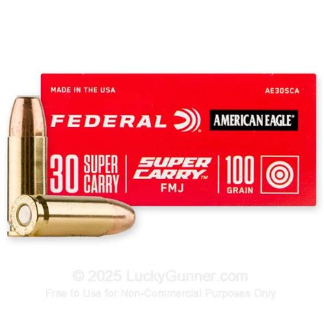 30 Super Carry 100 Grain Fmj Federal American Eagle 1000 Rounds