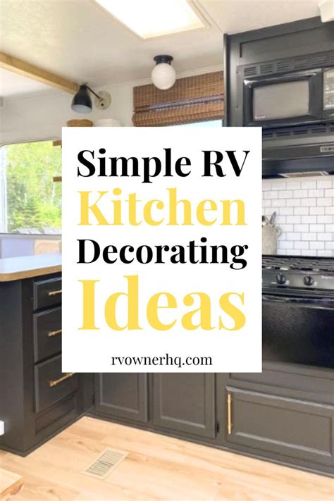 Small Space Big Style Rv Kitchen Decorating Ideas Youll Love 🍳 2025