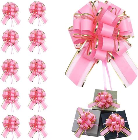 Lhmtfcyy 10 Pieces Small Pull Bow T Wrapping Pull Bow