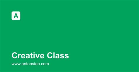 Creative Class Anton Sten