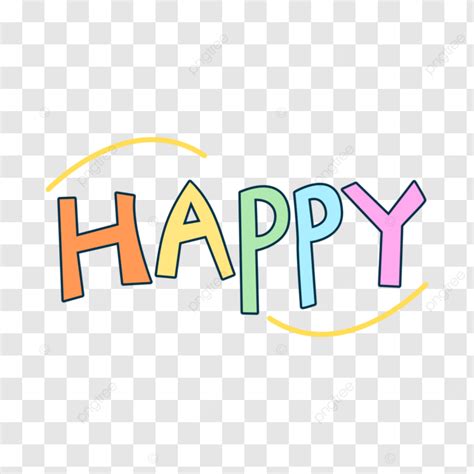 Happy Text Vector Happy Writing Happy Words Happy Font Png And