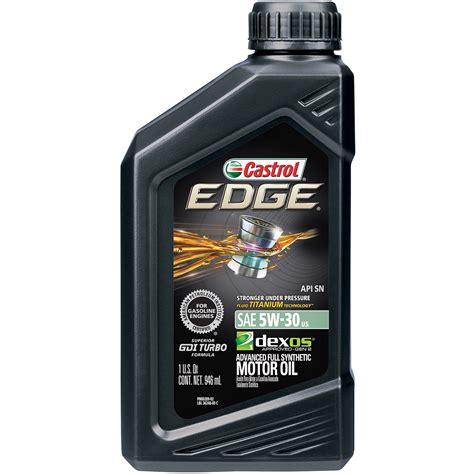 Castrol Edge 5W-30 Advanced Full Synthetic Motor Oil, 1 Quart - Walmart ...