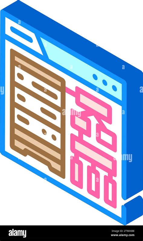 Schema Development Database Isometric Icon Vector Illustration Stock Vector Image And Art Alamy