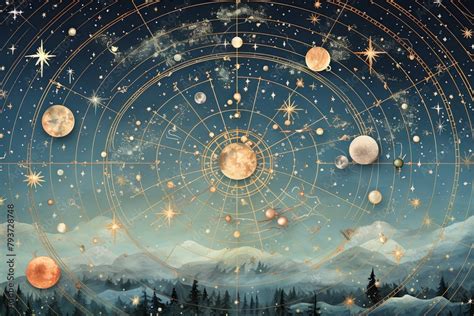 Star Naming Guide Celestial Constellation And Mapping Charts Stock Illustration Adobe Stock