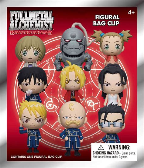 Disney Pixar 3d Figural Keyring Fullmetal Alchemist Brotherhood Series