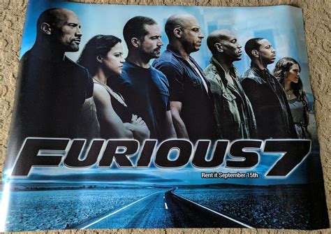 Fast And Furious 7 Movie Poster 4ft By 3ft 1928805164