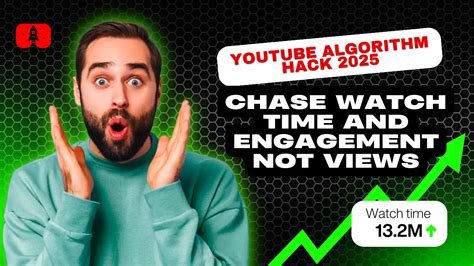 youtube algorithm hack 2025 chase watch time and engagement—not views