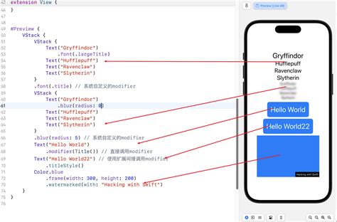 Swiftui1：系统modifier和自定义modifier 独孤流