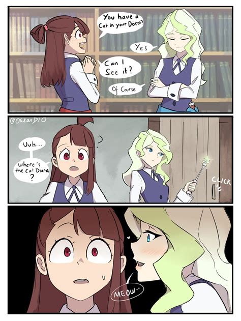 Kagari Atsuko And Diana Cavendish Little Witch Academia Drawn By