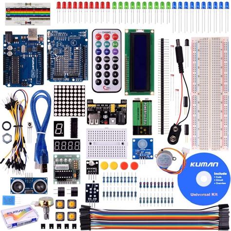 Kuman Project Complete Starter Kit For Arduino Uno Arduino Proyectos De Arduino Raspberry