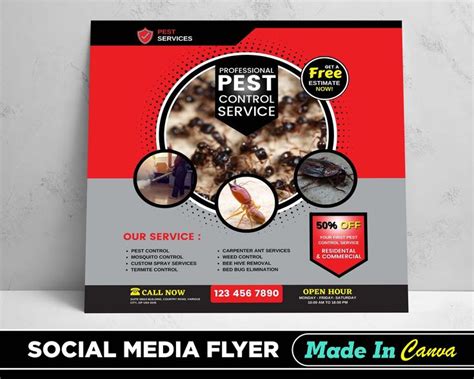 Fumigation Service Flyer Diy Canva Fumigation Service Flyer Template