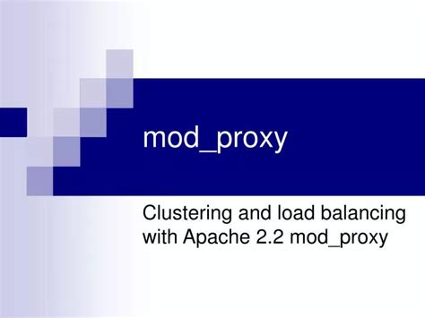 ppt mod proxy powerpoint presentation free download id 3254585