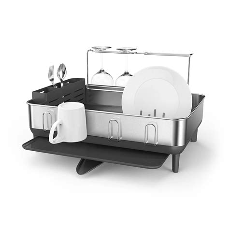Simplehuman Steel Frame Dishrack Grey Simplehuman Accessories Hipvan