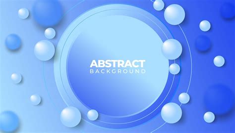 Circle Ball Abstract Background With Blue White Color Gradient Smooth Element 18873799 Vector