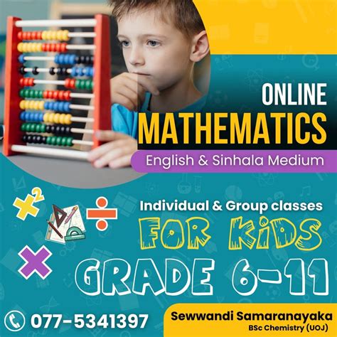 Mathematics English And Sinhala Medium Adzlk Classified Ads