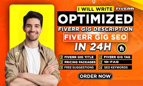 Write Optimized Fiverr Gig Description Fiverr Gig Seo Profile Title