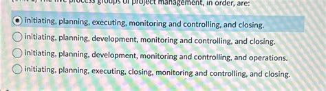 Solved Initiating Planning Executing Monitoring And