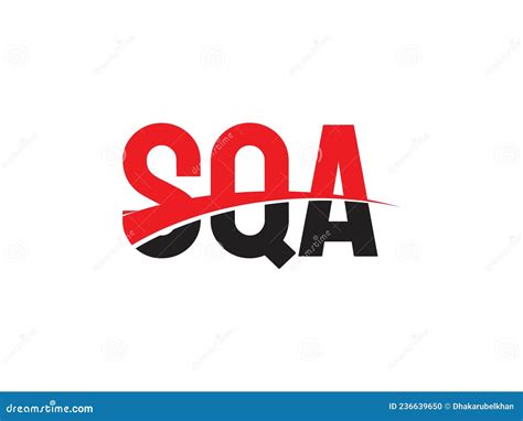 Sqa Letter Initial Logo Design Vector Illustration Stock Vector