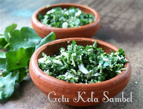 Sri Lankans Favourite And Healthy Gotu Kola Sambol Centella Asiatica