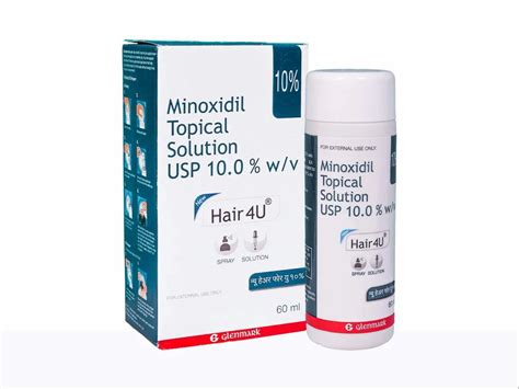 Hair 4u 10 Solution Minoxidil Bottle At ₹ 80box Minoxidil Solution