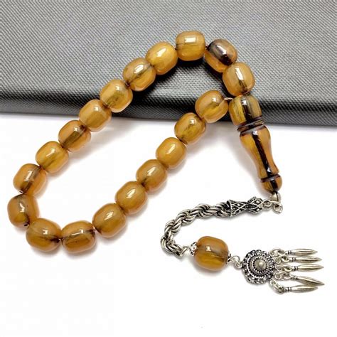 Küp Kesim Efe Boy Sıkma Kehribar Tesbih 49990 Tl