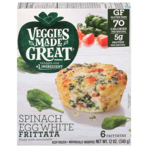 Veggies Made Great Frittata Spinach Egg White Brookshires