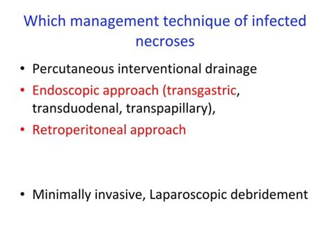 Retroperitoneal Endoscopic Necrosectomy Ppt Digestive Disorders