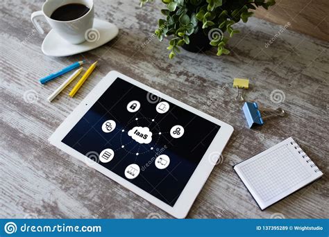 Iaas Infrastructure As A Service Internet And Technology Concept On