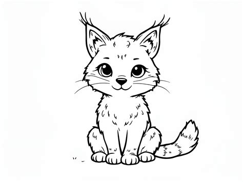 Ausmalbild Luchs Mowoli 🌈 Deine Bunte Kinderwelt