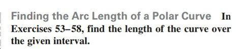 solved finding the arc length of a polar curve in exercises