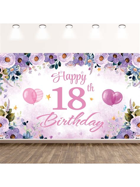 18th Birthday Background Pink