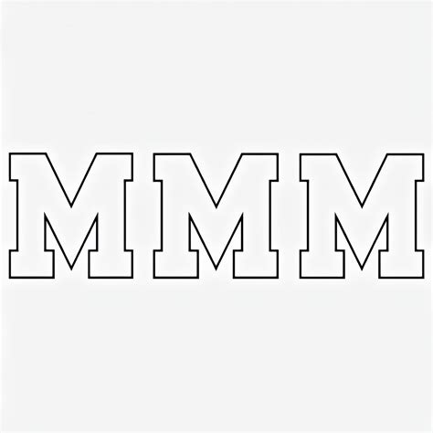 Letter M Monogram Clipart