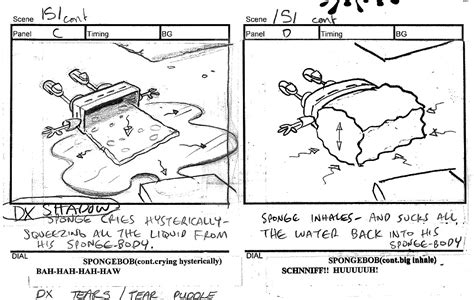 Spongebob Crying Storyboard From Pizza Delivery