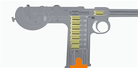 Borchardt C93 3d Model Cgtrader