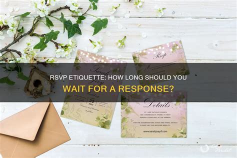 Rsvp Etiquette How Long Should You Wait For A Response Shunbridal