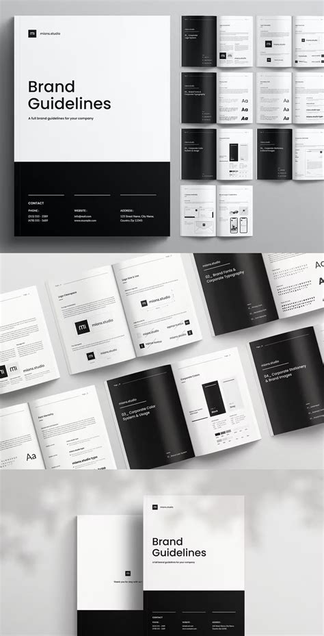Minimal Brand Guidelines Templates Graphic Design Junction