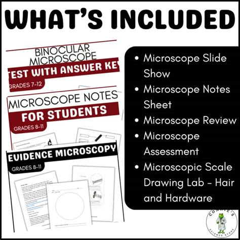 Microscope Bundle For Forensic Science Notes Labs Review And Assessment