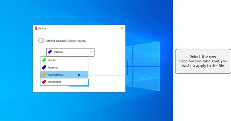Changing Classification Of A File Using The Right Click Menu Seclore Adoption Portal