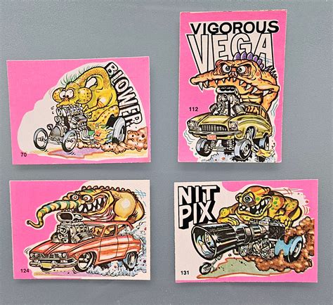 Odd Rods Cards 4 Pack 70 Blower 112 Vigorous Vega 124 Monster