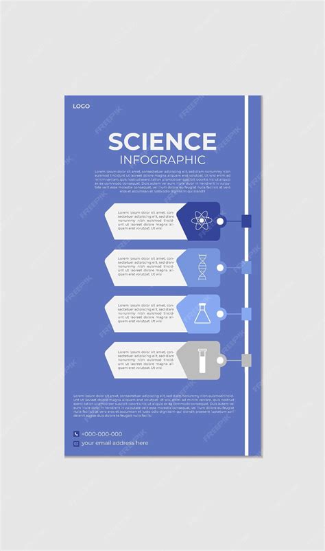 Premium Vector Presentation Science Infographic Template