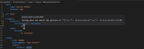 Wildcard Branch Filters Fail Validation · Issue 196 · Microsoftazure Pipelines Vscode · Github