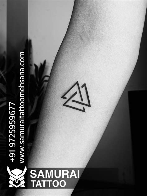 Triangle Tattoo Neck