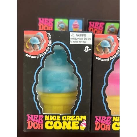 Nee Doh Toys Complete Set Of 3 Pink Blue And Orange Needoh Nice