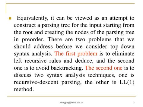 Ppt Chapter4 Top Down Syntax Analysis Powerpoint Presentation Free