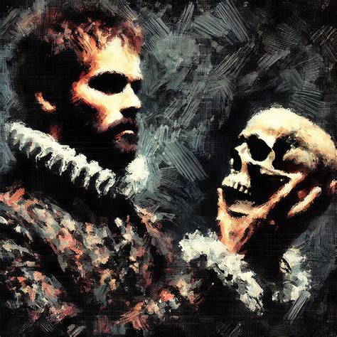 Hamlets Soliloquy Canvas 40 X 40 Cm Hamlet To Be Or Not To Be