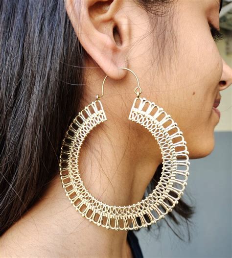 Big Circle Hole Earrings